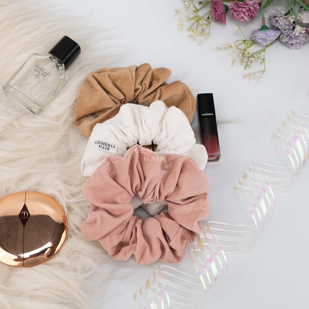 Buy Corduroy Scrunchies – Retro & Classy Hair Accessories