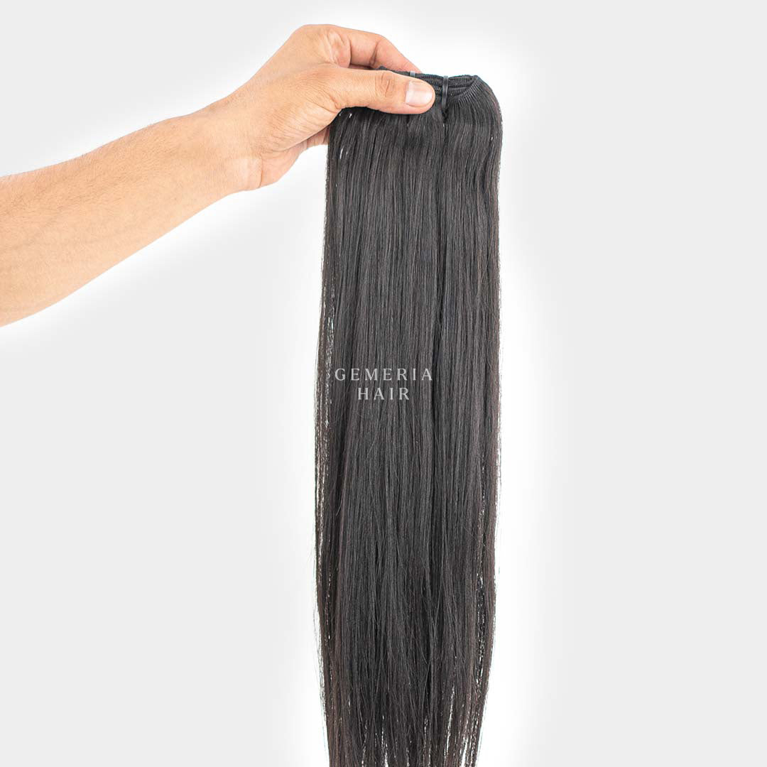 Buy Temple Straight Weft Indian Hair Extensions Bundles | Single Donor